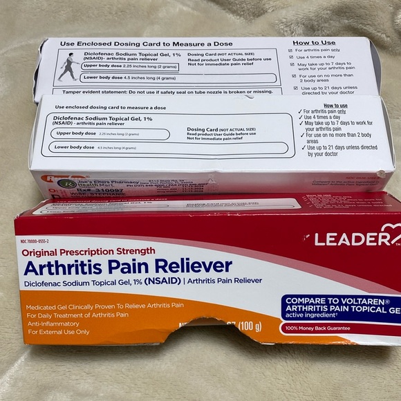 VOLTAREN PAIN RELIEF | Shoes | 4tubes Of Volterin Over The Counter Pain ...